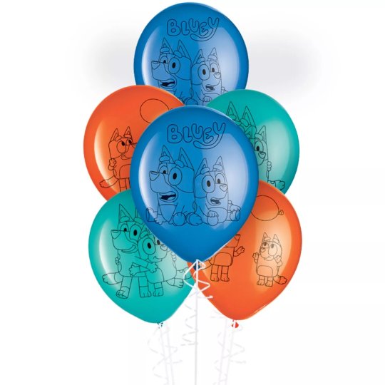 Bluey Balloons (Pack of 6) | Bluey Party Supplies | Who Wants 2 Party
