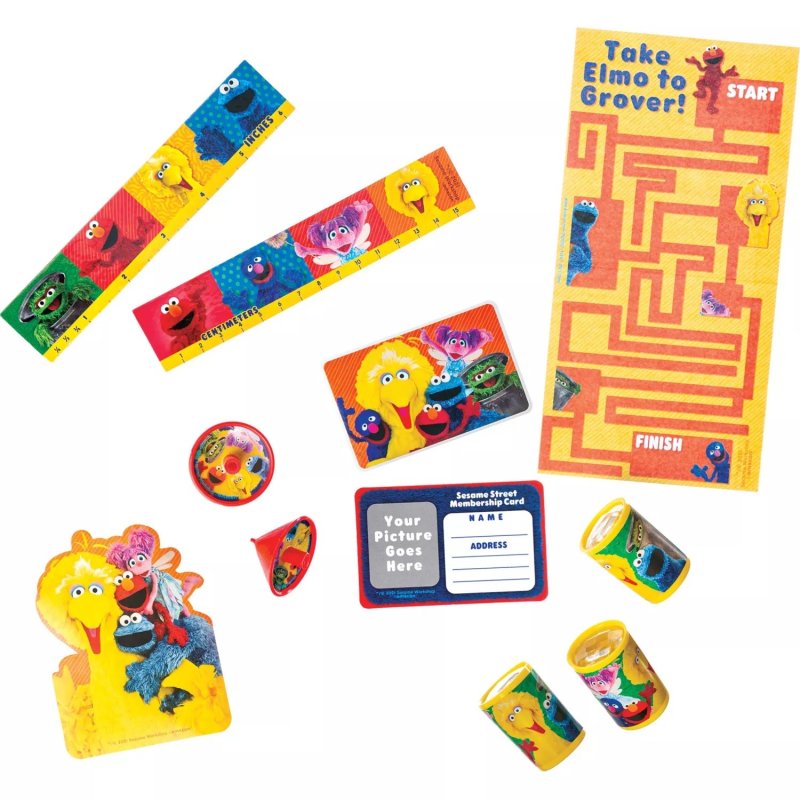 Sesame Street Favour Pack (48 Piece) | Sesame Street Party Supplies ...