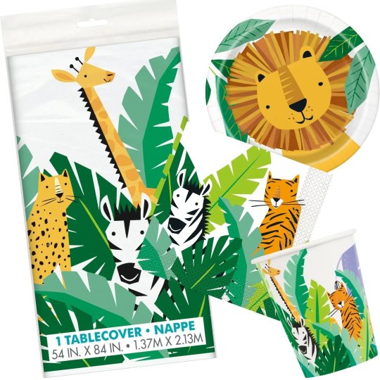 Animal Jungle Party Kit (8 Guests) | Jungle Theme Party | Safari Party ...